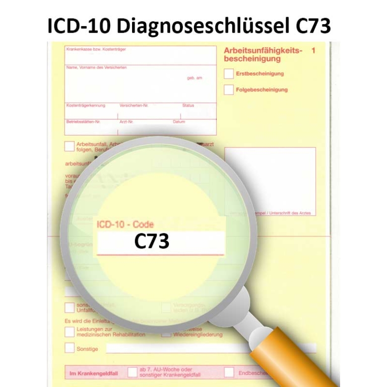 ᐅ ICD-10 Diagnoseschlüssel C73